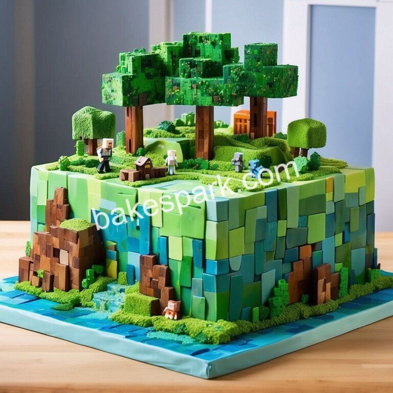 55 Minecraft Cake Design Ideas [GALLERY] - BakeSpark