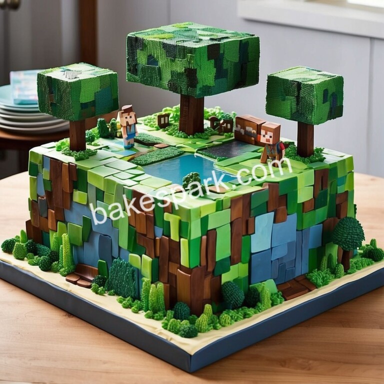 55 Minecraft Cake Design Ideas [GALLERY] - BakeSpark