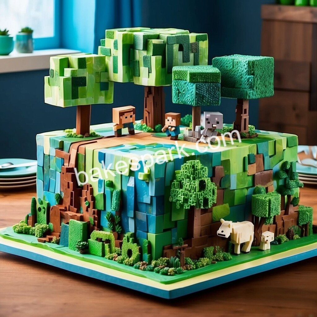 55 Minecraft Cake Design Ideas [GALLERY] - BakeSpark