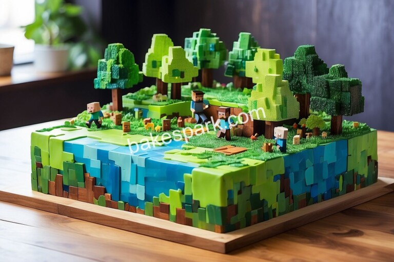 55 Minecraft Cake Design Ideas [GALLERY] - BakeSpark