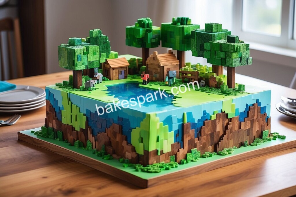 55 Minecraft Cake Design Ideas [GALLERY] - BakeSpark