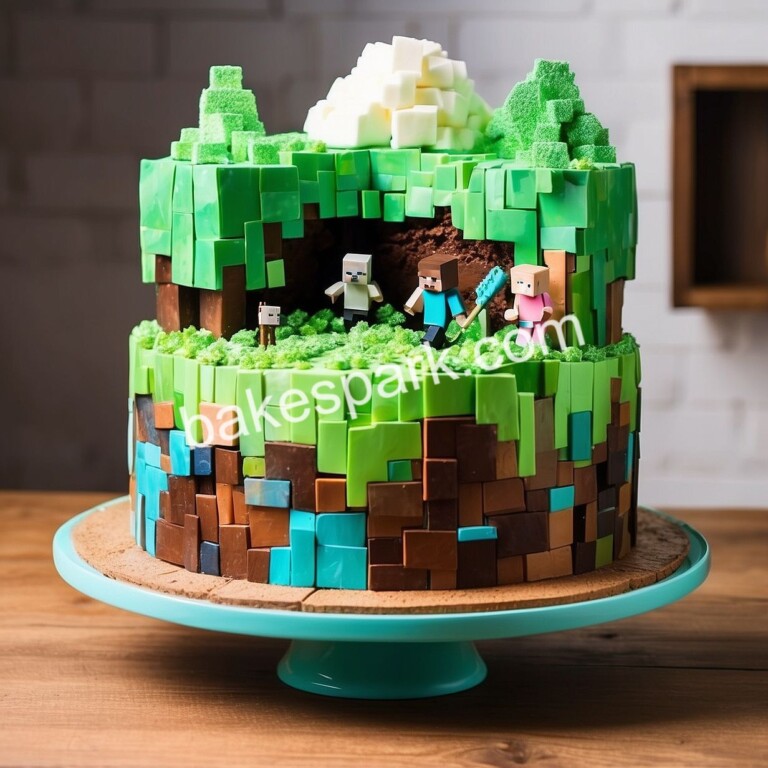 55 Minecraft Cake Design Ideas [GALLERY] - BakeSpark