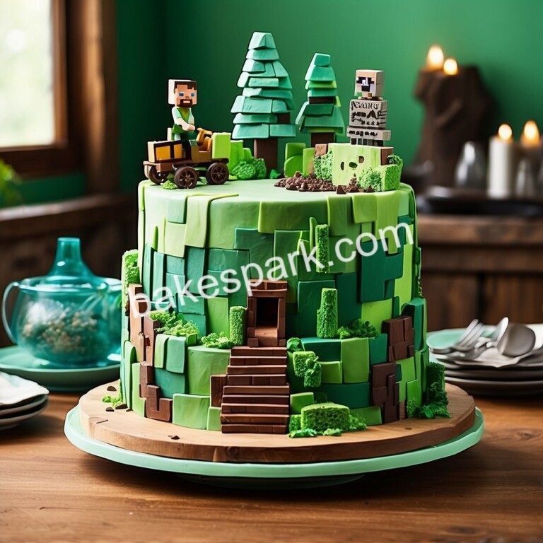 55 Minecraft Cake Design Ideas [GALLERY] - BakeSpark