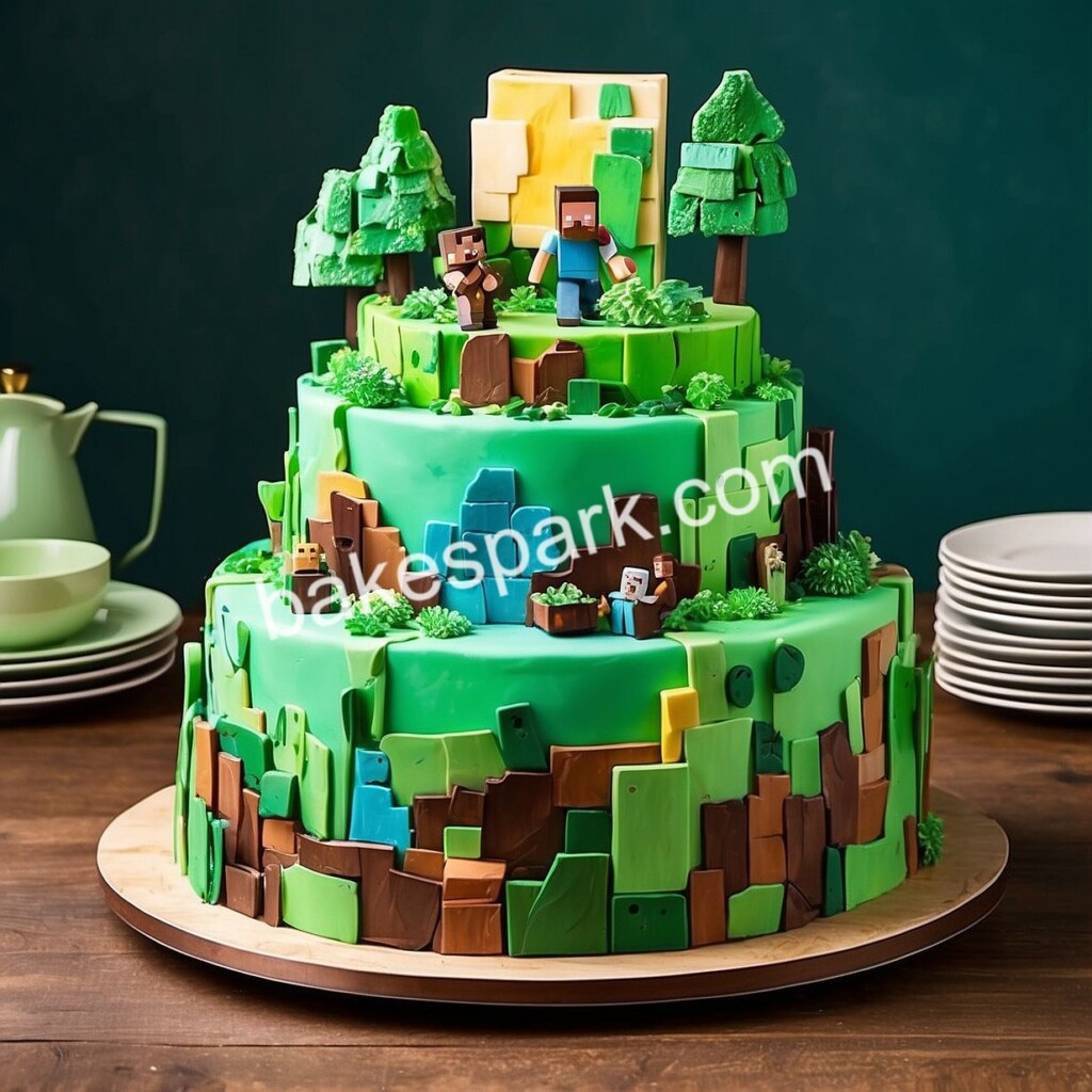 55 Minecraft Cake Design Ideas [GALLERY] - BakeSpark