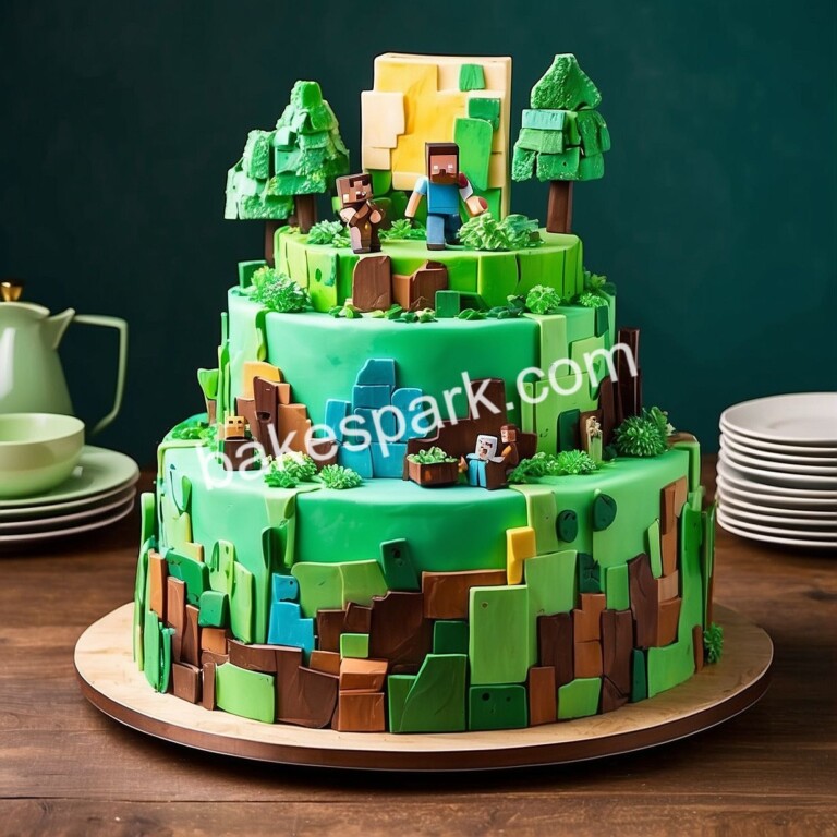 55 Minecraft Cake Design Ideas [GALLERY] - BakeSpark