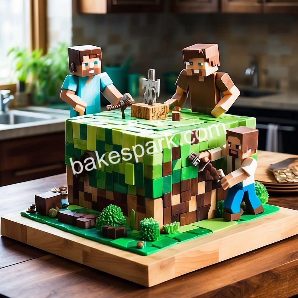 55 Minecraft Cake Design Ideas [GALLERY] - BakeSpark