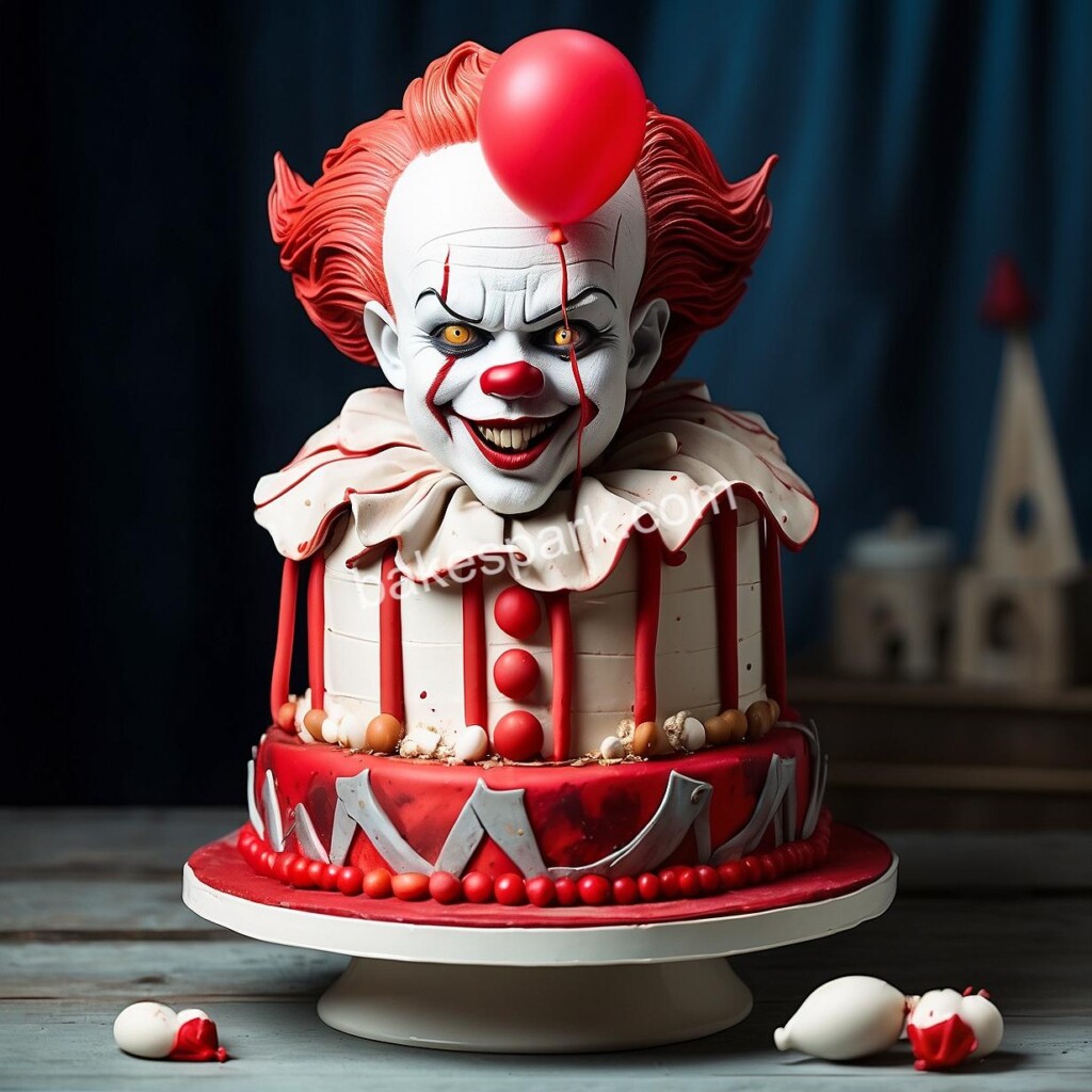 18 Pennywise (from "It" Movie) Cake Design Ideas - BakeSpark