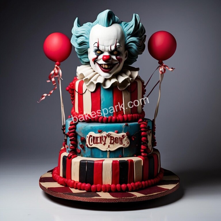 18 Pennywise (from "It" Movie) Cake Design Ideas - BakeSpark