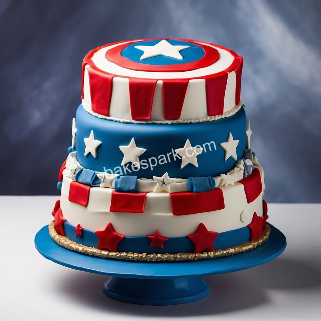 17 Captain America Cake Design Ideas [GALLERY] - BakeSpark