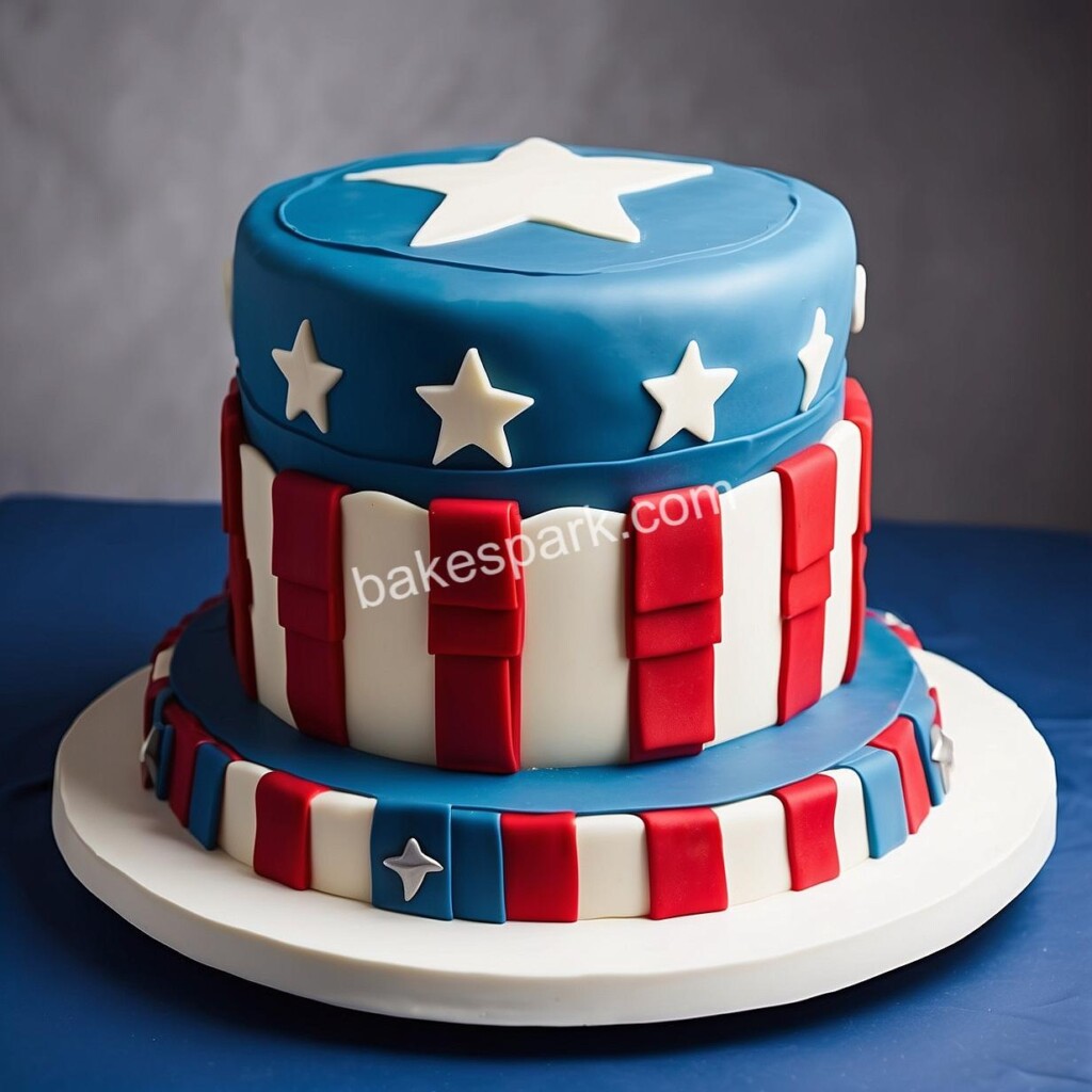 17 Captain America Cake Design Ideas [GALLERY] - BakeSpark