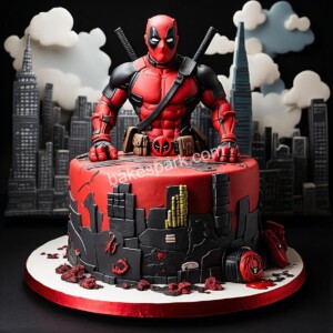 19 Deadpool Cake Design Ideas [GALLERY] - BakeSpark