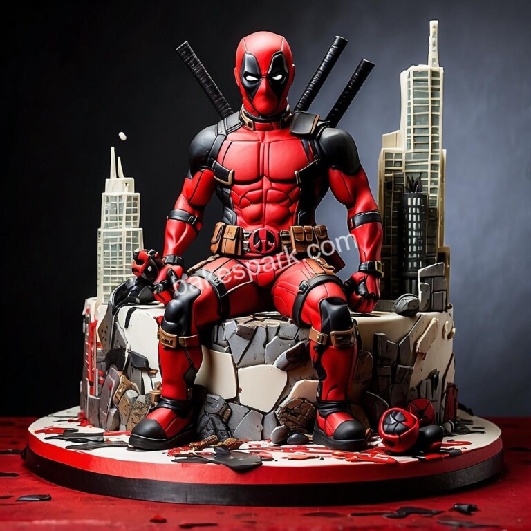 19 Deadpool Cake Design Ideas [GALLERY] - BakeSpark