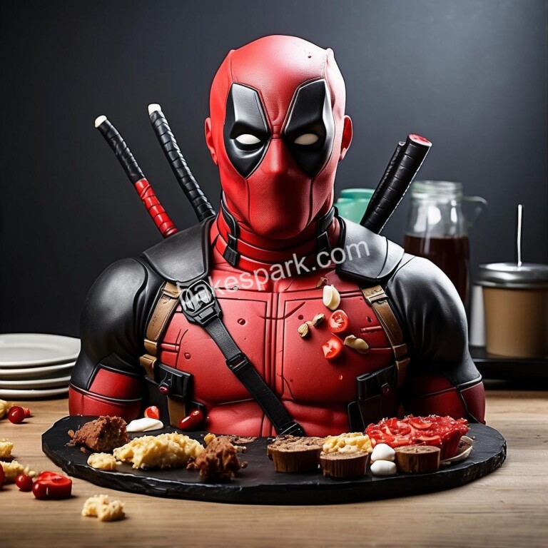 19 Deadpool Cake Design Ideas [GALLERY] - BakeSpark