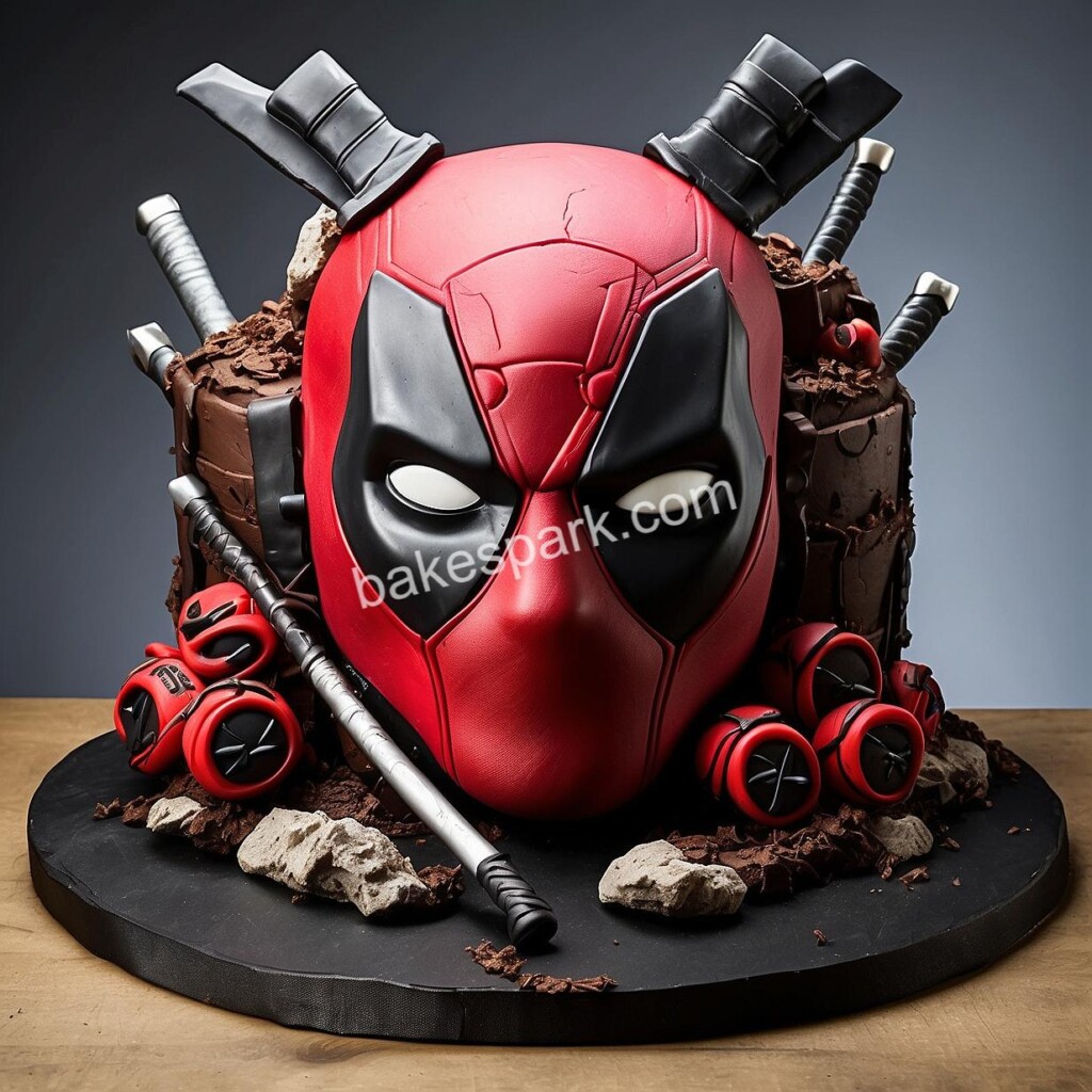 19 Deadpool Cake Design Ideas [GALLERY] - BakeSpark