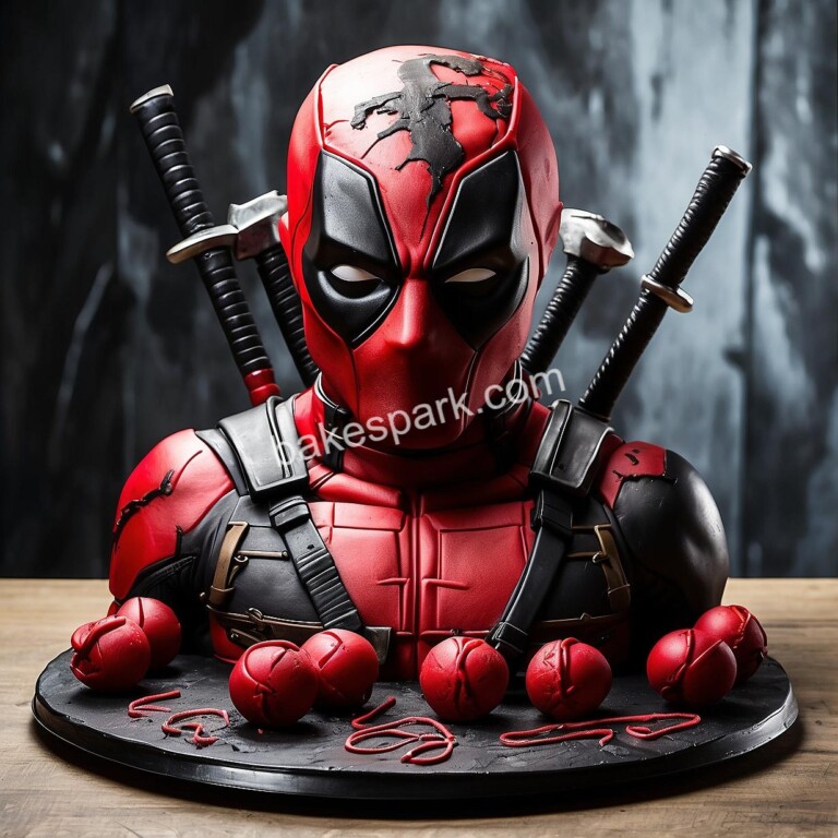19 Deadpool Cake Design Ideas [GALLERY] - BakeSpark