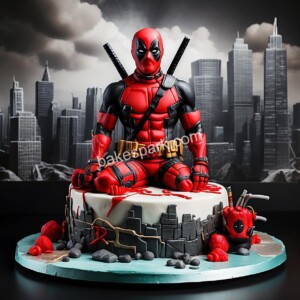 19 Deadpool Cake Design Ideas [GALLERY] - BakeSpark