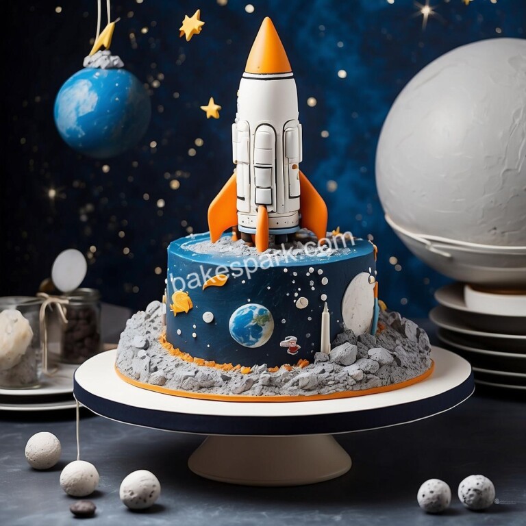 36 Space-Themed Cake Design Ideas [GALLERY] - BakeSpark