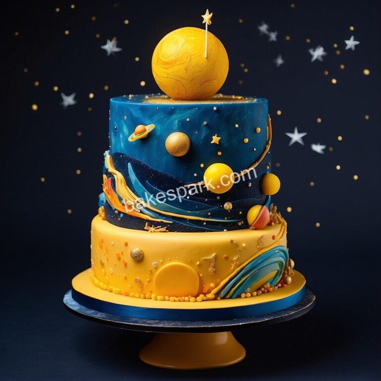 36 Space-Themed Cake Design Ideas [GALLERY] - BakeSpark