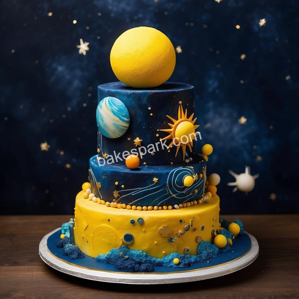 36 Space-Themed Cake Design Ideas [GALLERY] - BakeSpark
