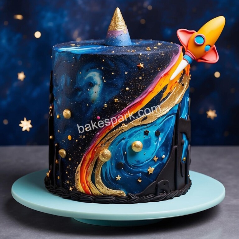 36 Space-Themed Cake Design Ideas [GALLERY] - BakeSpark