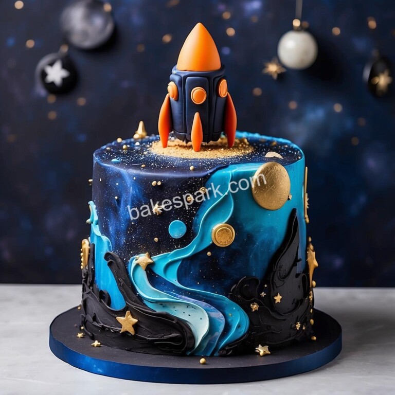 36 Space-Themed Cake Design Ideas [GALLERY] - BakeSpark