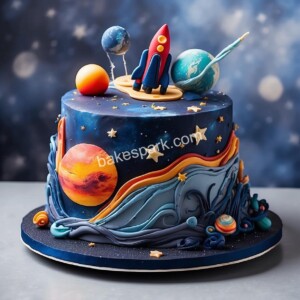 36 Space-Themed Cake Design Ideas [GALLERY] - BakeSpark