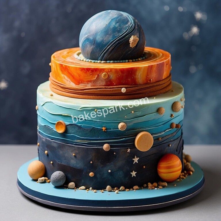 36 Space-Themed Cake Design Ideas [GALLERY] - BakeSpark