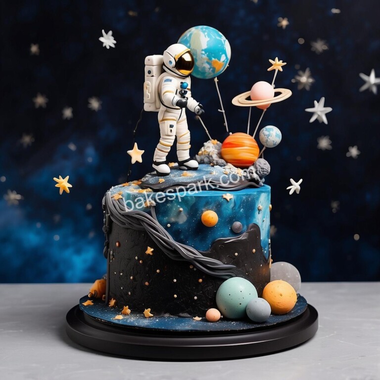 36 Space-Themed Cake Design Ideas [GALLERY] - BakeSpark