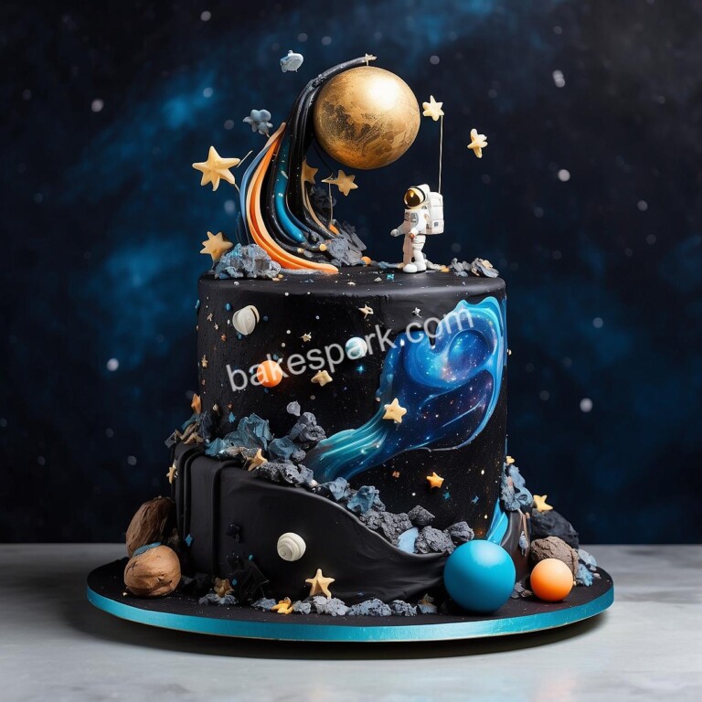36 Space-Themed Cake Design Ideas [GALLERY] - BakeSpark