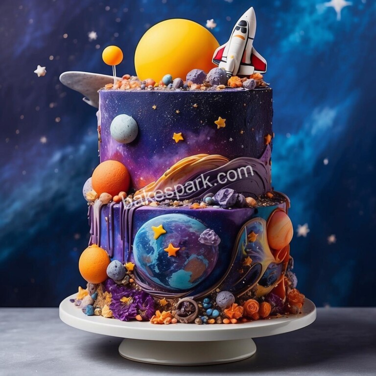 36 Space-Themed Cake Design Ideas [GALLERY] - BakeSpark