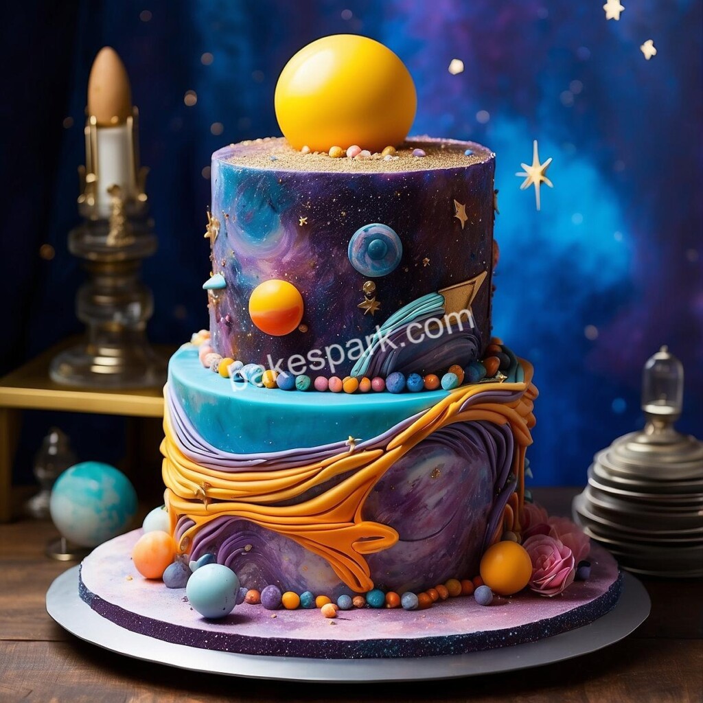 36 Space-Themed Cake Design Ideas [GALLERY] - BakeSpark