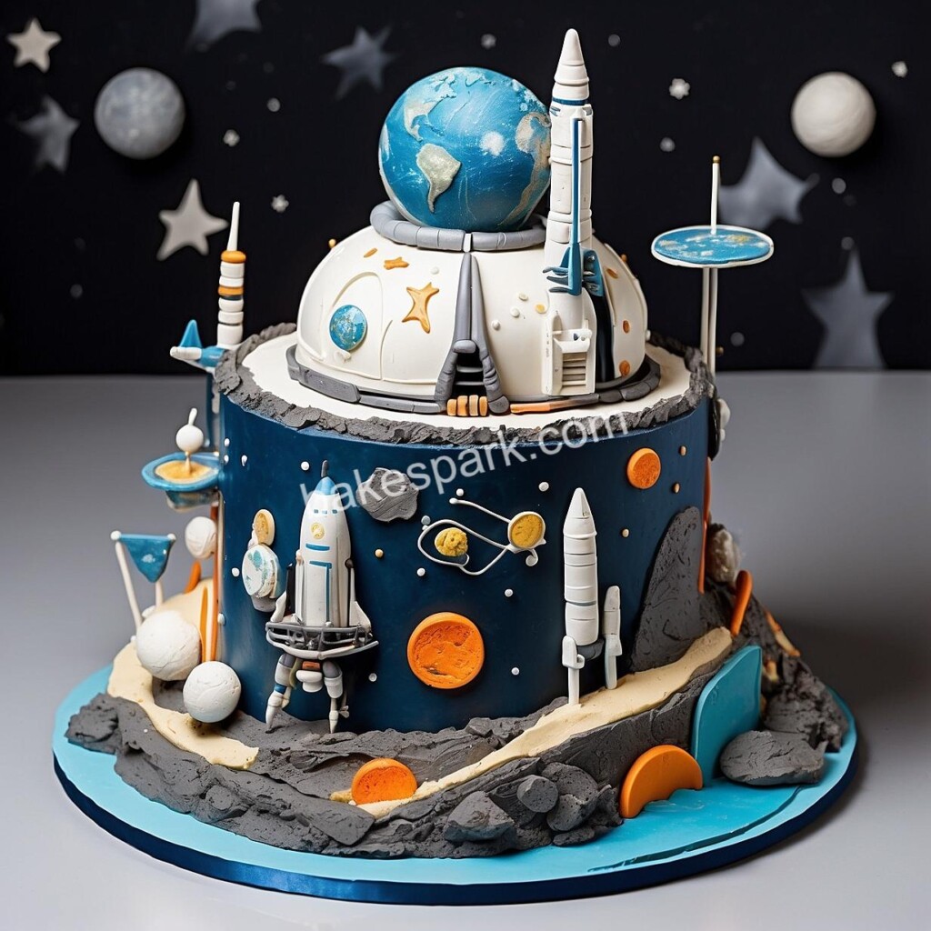36 Space-Themed Cake Design Ideas [GALLERY] - BakeSpark
