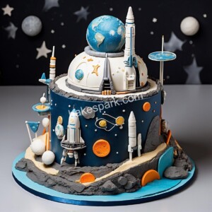 36 Space-Themed Cake Design Ideas [GALLERY] - BakeSpark