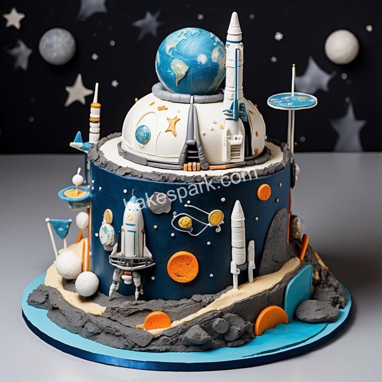 36 Space-Themed Cake Design Ideas [GALLERY] - BakeSpark