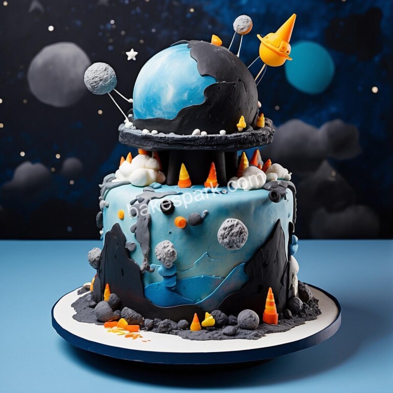 36 Space-Themed Cake Design Ideas [GALLERY] - BakeSpark