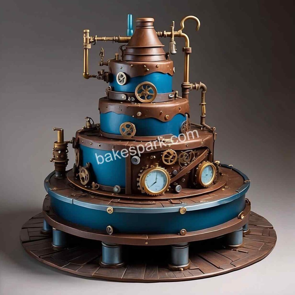 41 Steampunk Cake Design Ideas [GALLERY] - BakeSpark