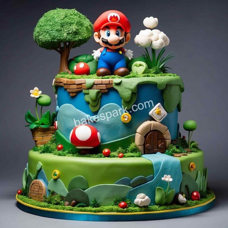 29 Super Mario Cake Design Ideas [GALLERY] - BakeSpark