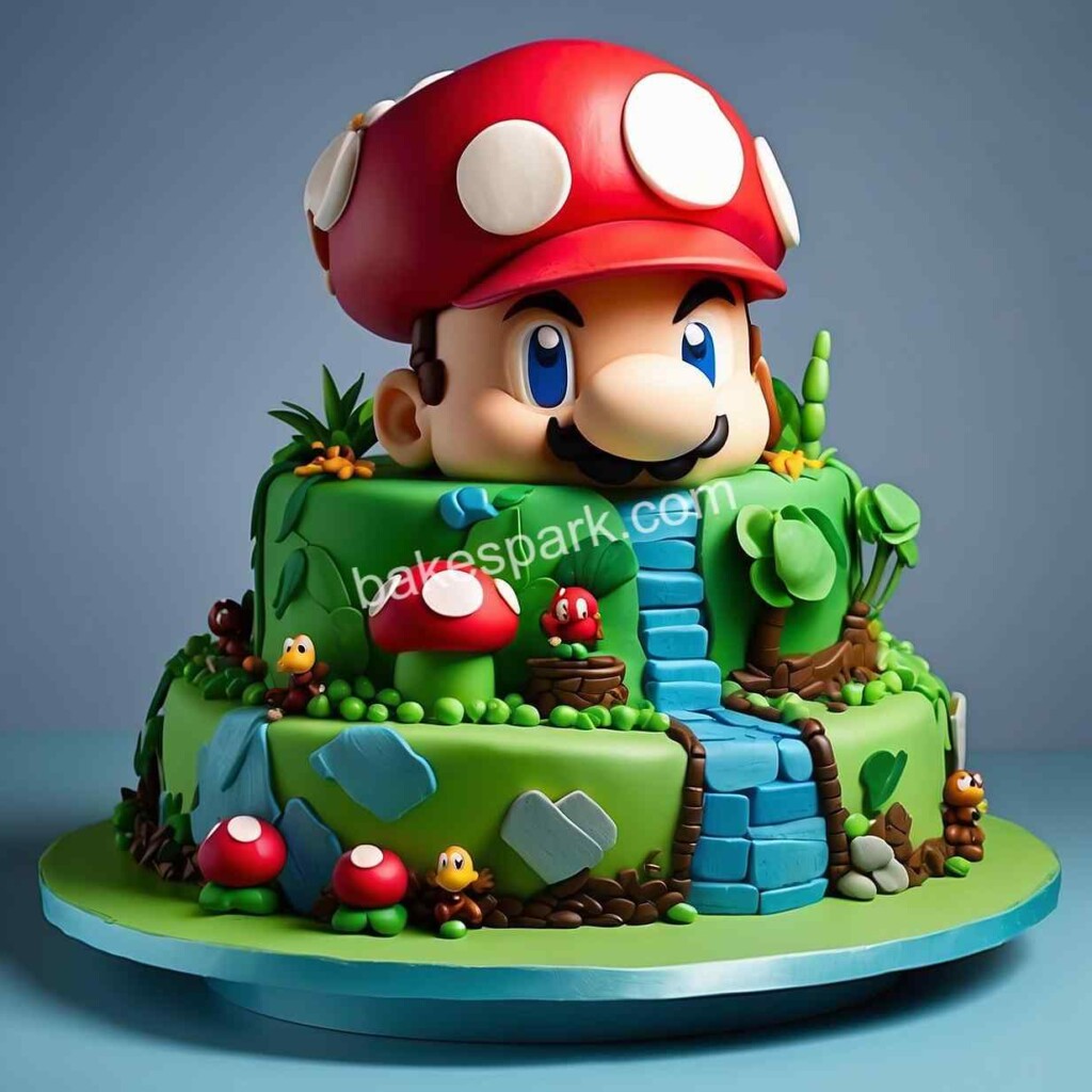 29 Super Mario Cake Design Ideas [GALLERY] - BakeSpark