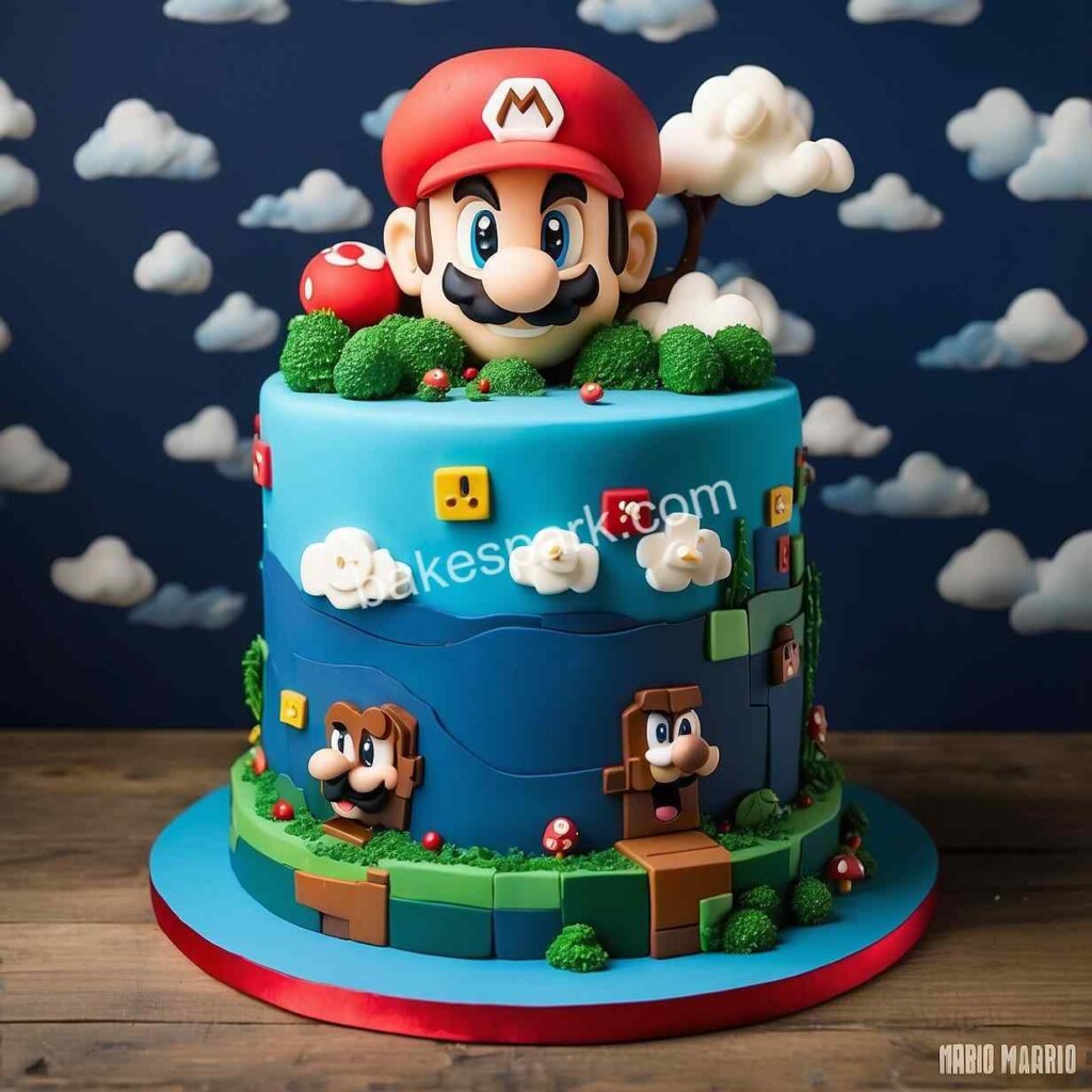 29 Super Mario Cake Design Ideas [GALLERY] - BakeSpark
