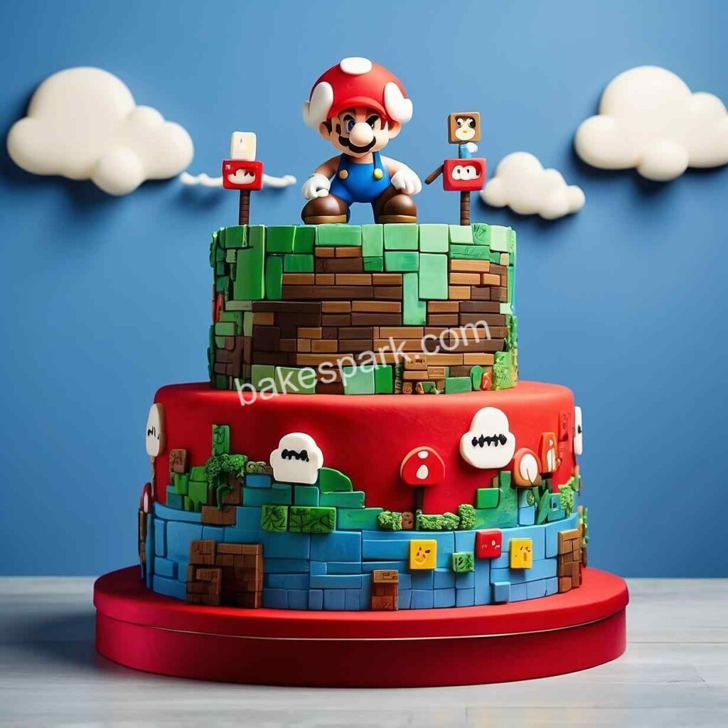 29 Super Mario Cake Design Ideas [GALLERY] - BakeSpark
