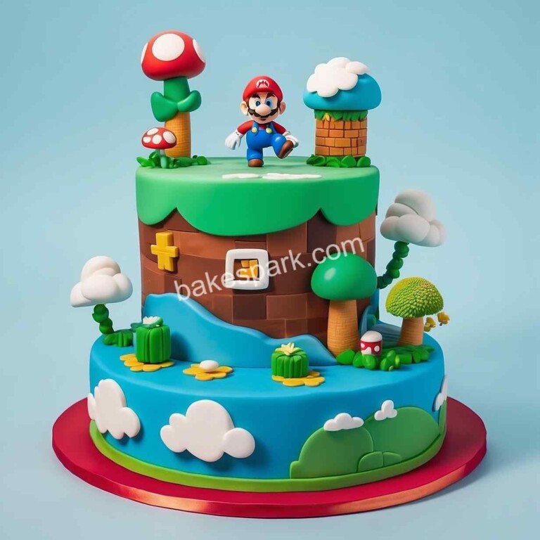 29 Super Mario Cake Design Ideas [GALLERY] - BakeSpark