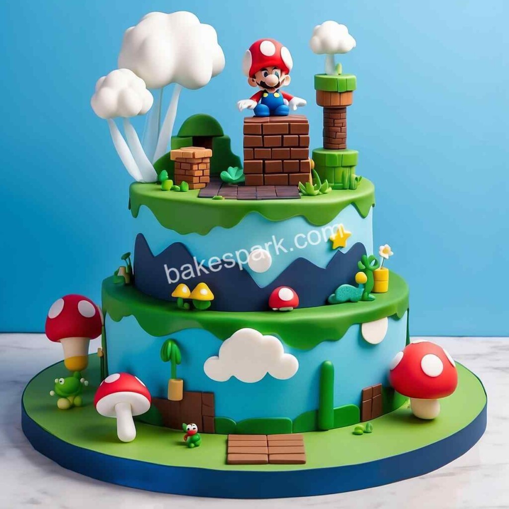 29 Super Mario Cake Design Ideas [GALLERY] - BakeSpark