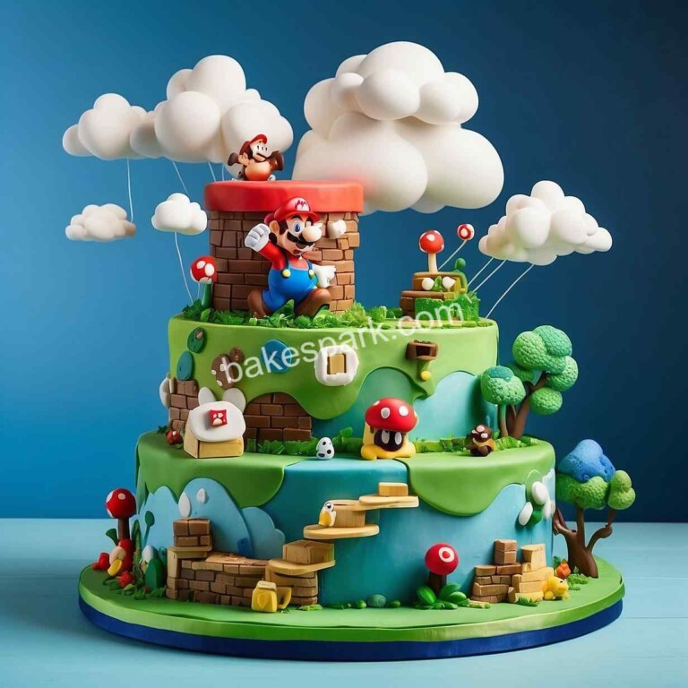 29 Super Mario Cake Design Ideas [GALLERY] - BakeSpark
