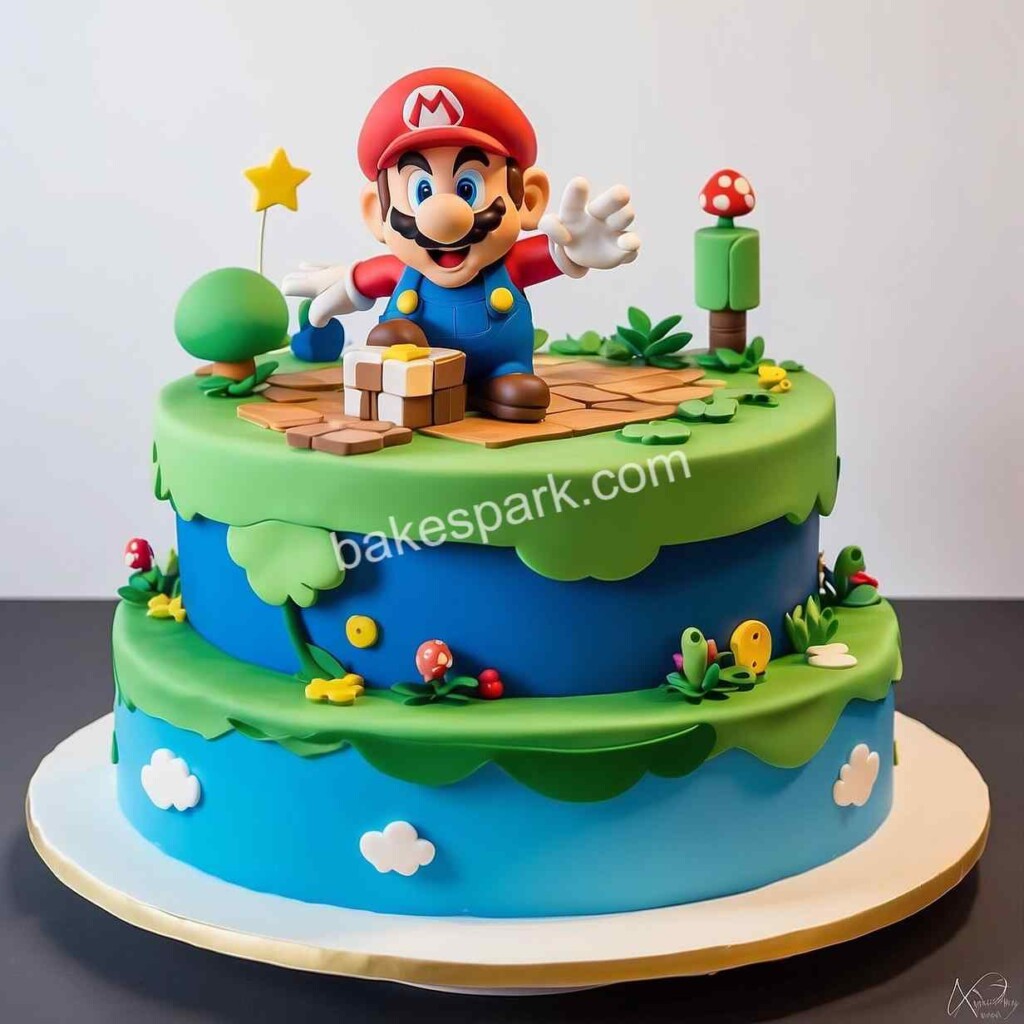 29 Super Mario Cake Design Ideas [GALLERY] - BakeSpark