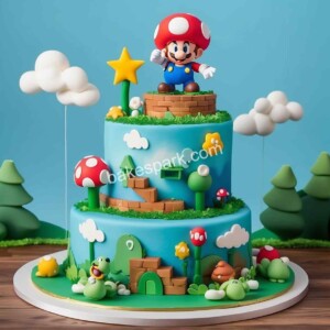 29 Super Mario Cake Design Ideas [GALLERY] - BakeSpark
