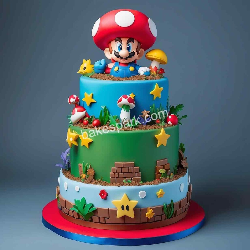 29 Super Mario Cake Design Ideas [GALLERY] - BakeSpark