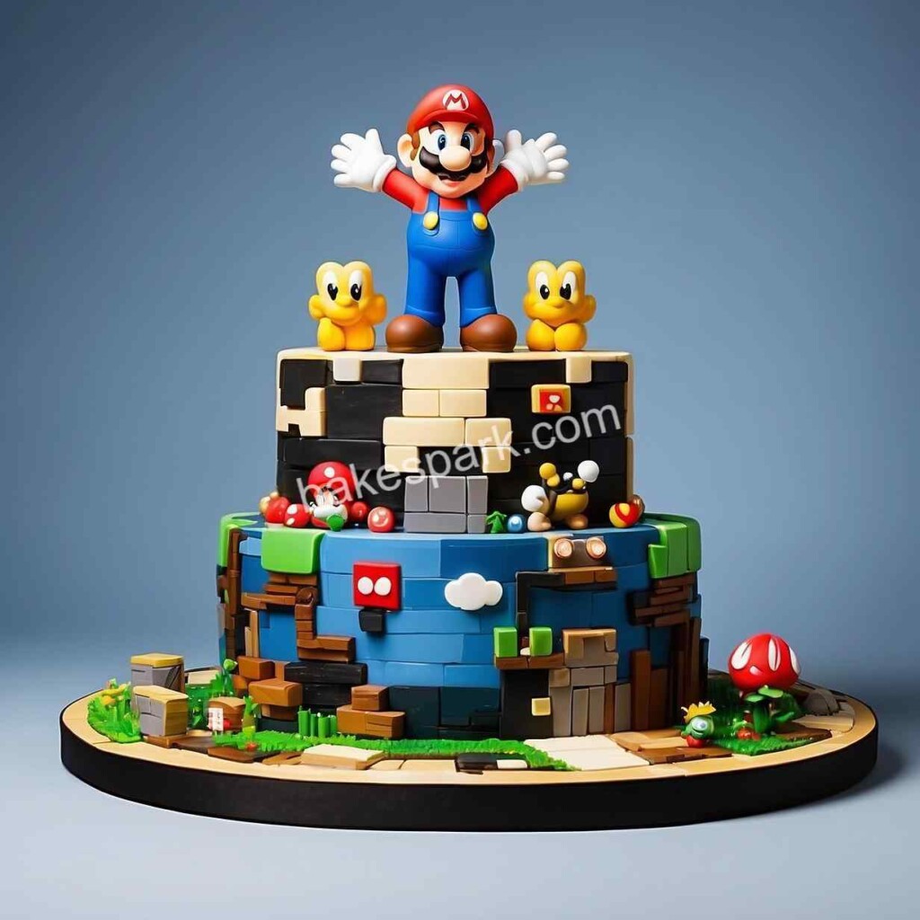 29 Super Mario Cake Design Ideas [GALLERY] - BakeSpark
