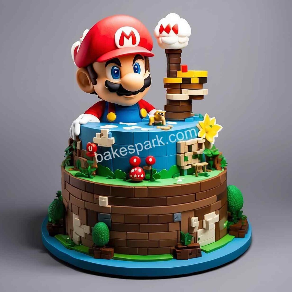 29 Super Mario Cake Design Ideas [GALLERY] - BakeSpark