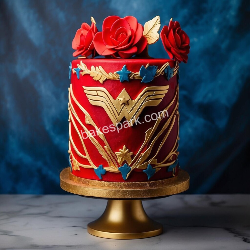 14 Wonder Woman Cake Design Ideas [GALLERY] - BakeSpark