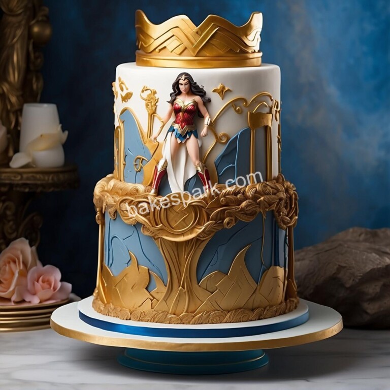 14 Wonder Woman Cake Design Ideas [GALLERY] - BakeSpark